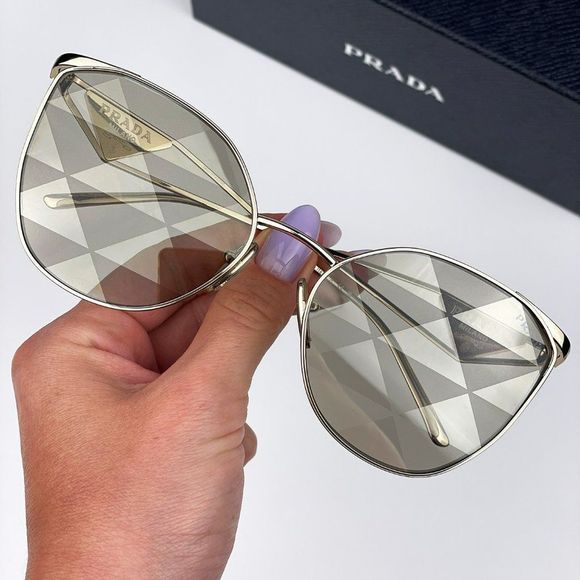 Prada | Accessories | Prada Pr5zszvn04t Sunglasses Gold Brown Tampo ...